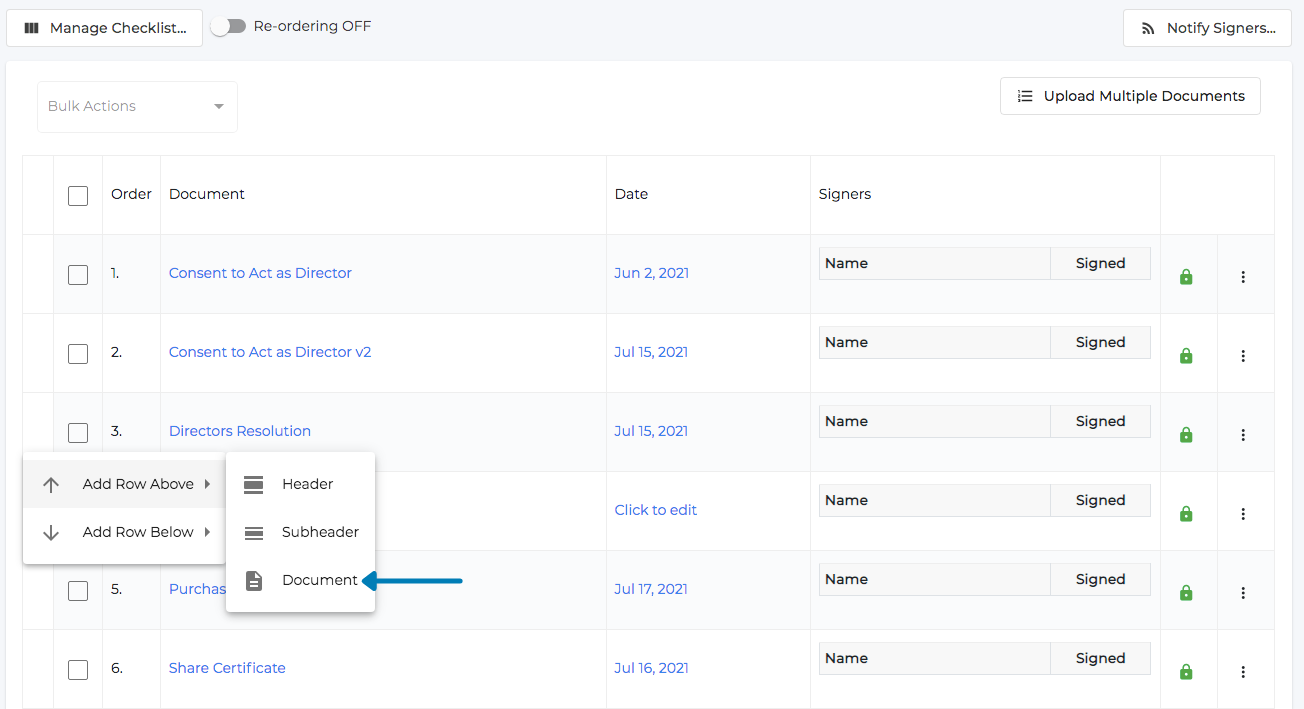 How Do I Upload A Single Document Anywhere In My Project 